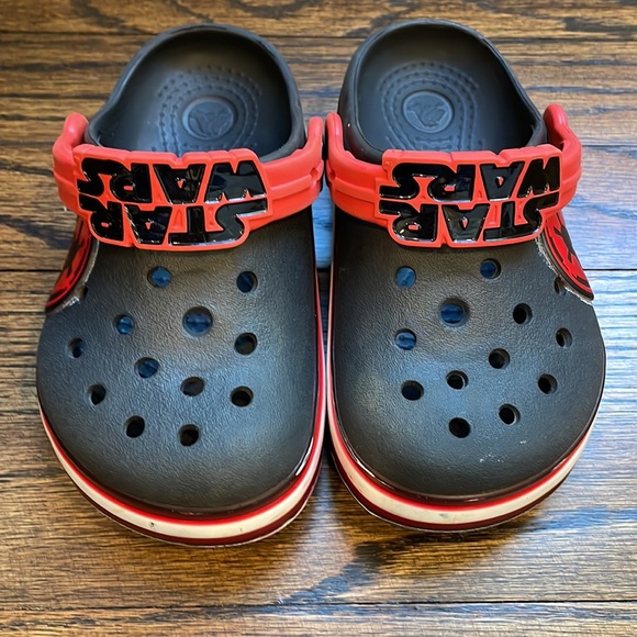 CROCS | Shoes | Star Wars Crocs Darth Vadar Themed Size Toddler | Poshmark